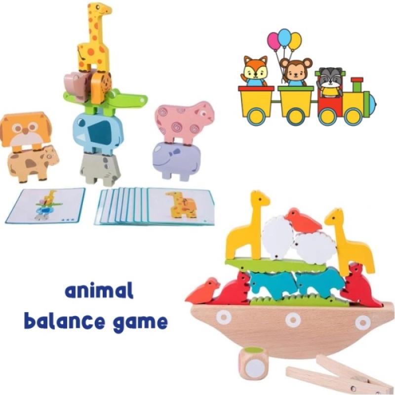 Promo Animal Balance Game Stacking Block Balok Mainan Keseimbangan ...
