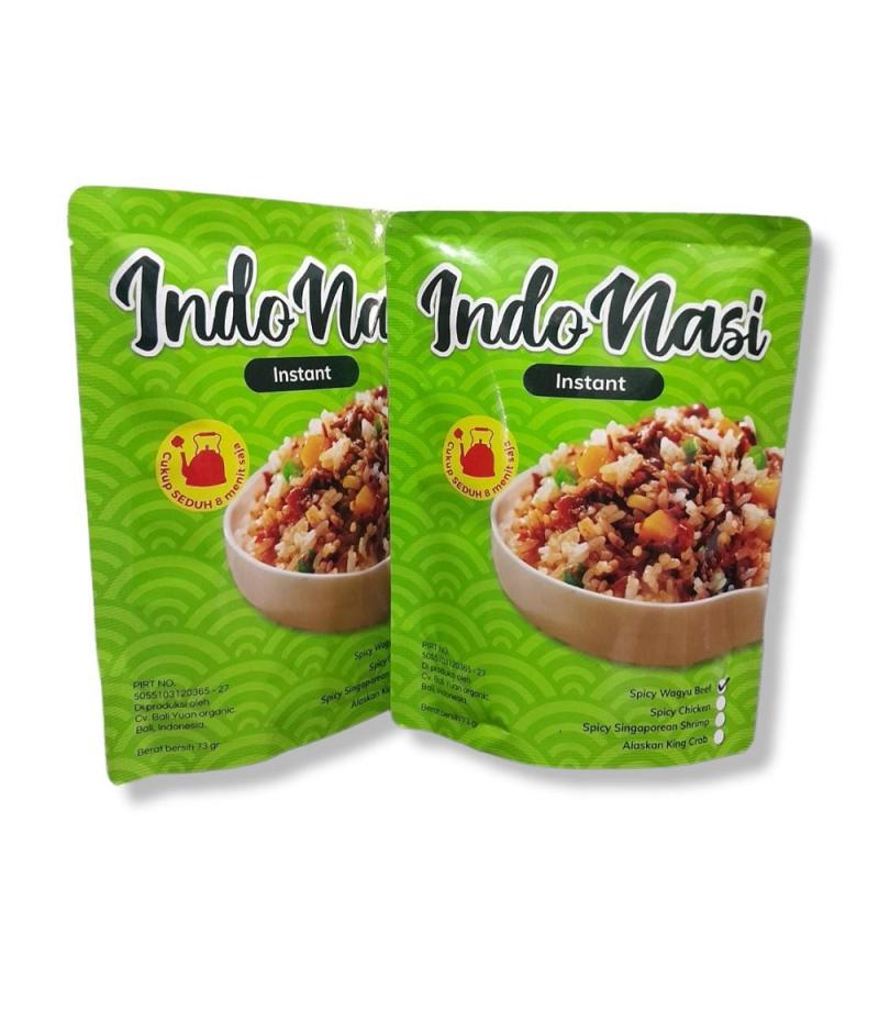 Jual Indo Nasi Instant Beras Porang Seduh Instant Rice 73gr - Spicy ...