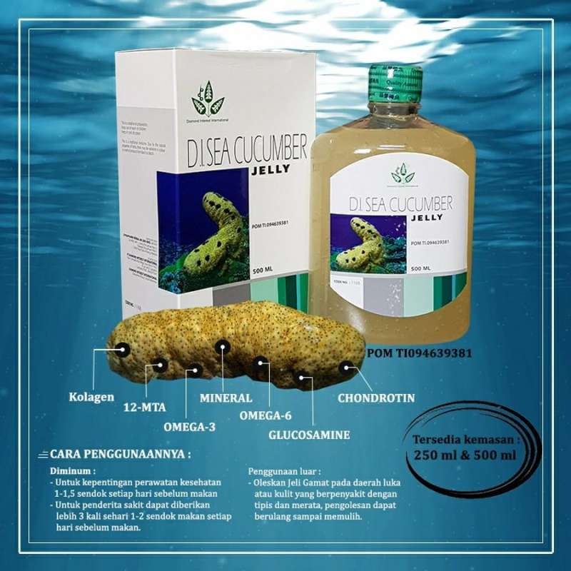 Jual Jelly Gamat 100% Asli 250 Ml Diamond Interest/obat Lambung Herbal ...