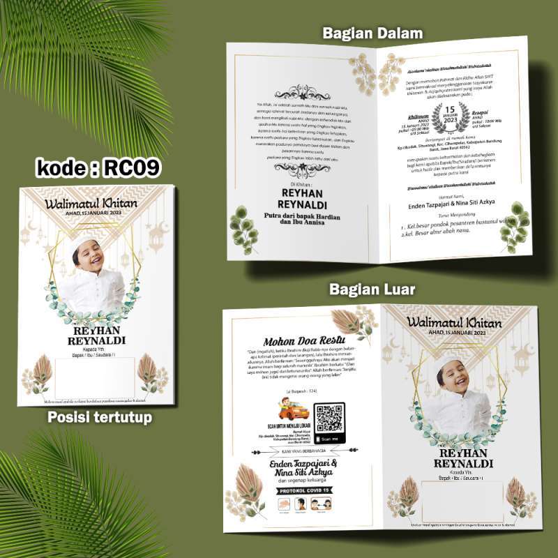 Jual Undangan Khitanan Sunatan Anak Isi 50 Rustik 2 Di Seller One_vect.prints - Cibodas, Kota ...