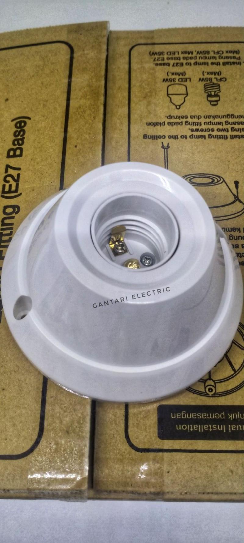 Jual Fitting Lampu Plafon Panasonic E27 Bulat Flp0300210aa Putih Di ...