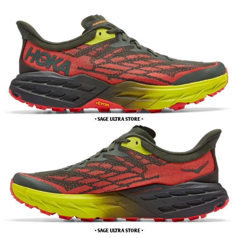 Jual Sepatu Lari Trail Running Hiking Hoka Speedgoat 5 Men Pria ...