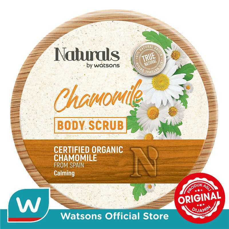 Promo NATURALS BY WATSONS Chamomile Body Scrub 200g Diskon 16% di ...