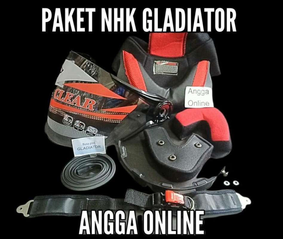 Jual Paket NHK Gladiator, Busa helm NHK Gladiator + kaca helm NHK ...