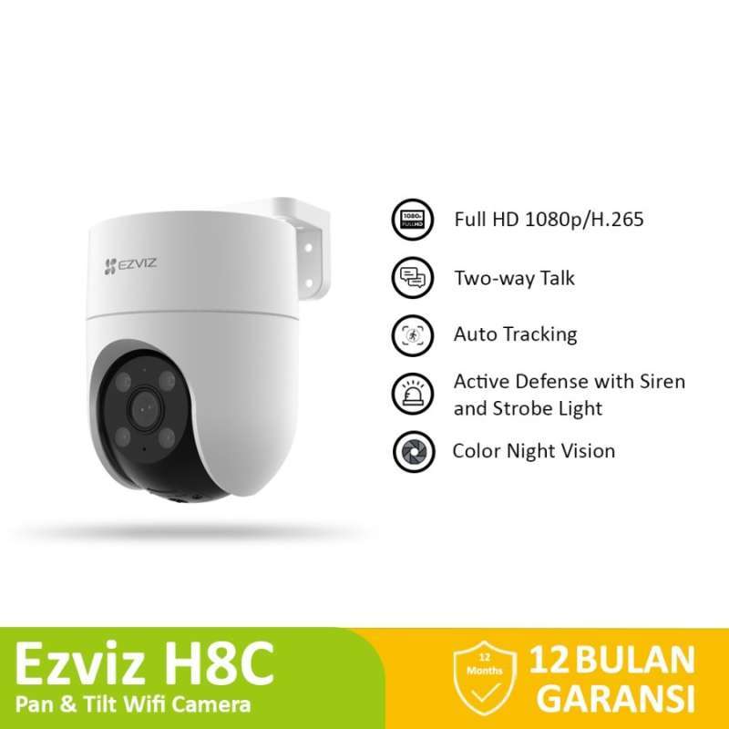 Jual Ezviz H8c Outdoor CCTV Pan & Tilt Wifi IP Camera Auto Tracking ...