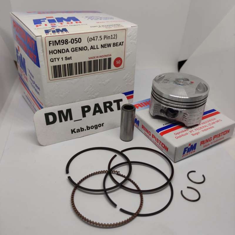Jual Piston Kit pistonkit Seher FIM Bore up Honda Genio All New Beat ...