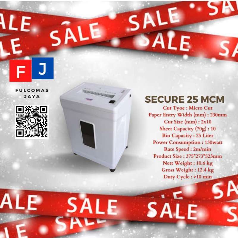 Jual Secure Maxi 25 MCM 25MCM Penghancur Kertas Paper Shredder GARANSI ...