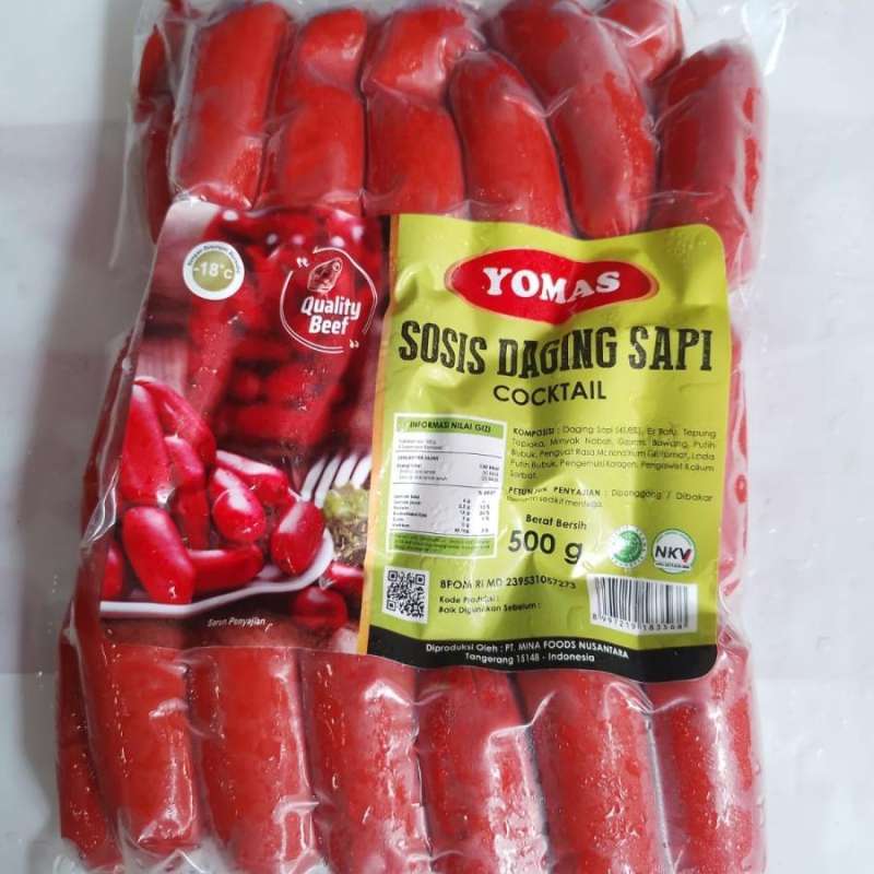 Jual Yomas Beef Coctail Red 500gr di Seller RSB Frozen Food Banjaran ...