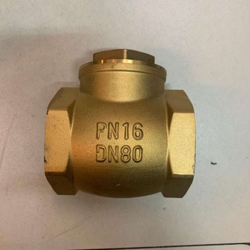 Jual Check Valve Kuningan Drat 1 1/4 Inch / Swing Check Valve Brass Di ...
