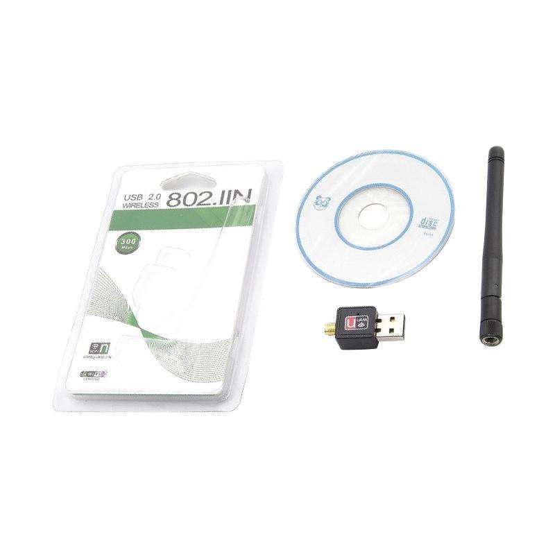Jual Usb Wifi Dongle Adapter With Antena [300 Mbps] Di Seller Grosir ...