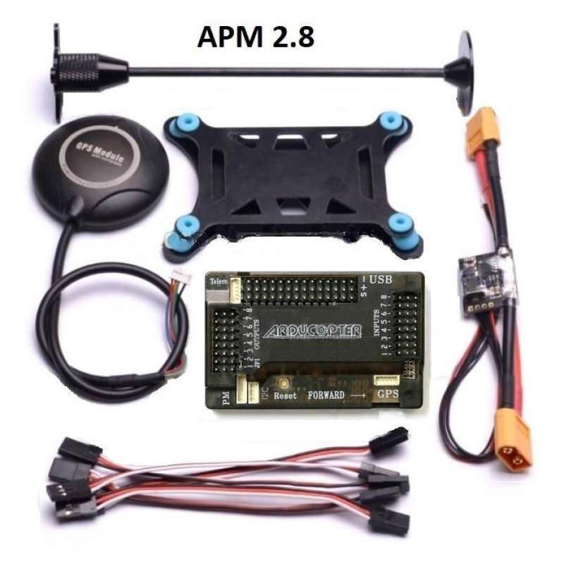 Jual Apm 2.8 Arducopter Flight Controller Ublox M8n Gps Stand Damper ...