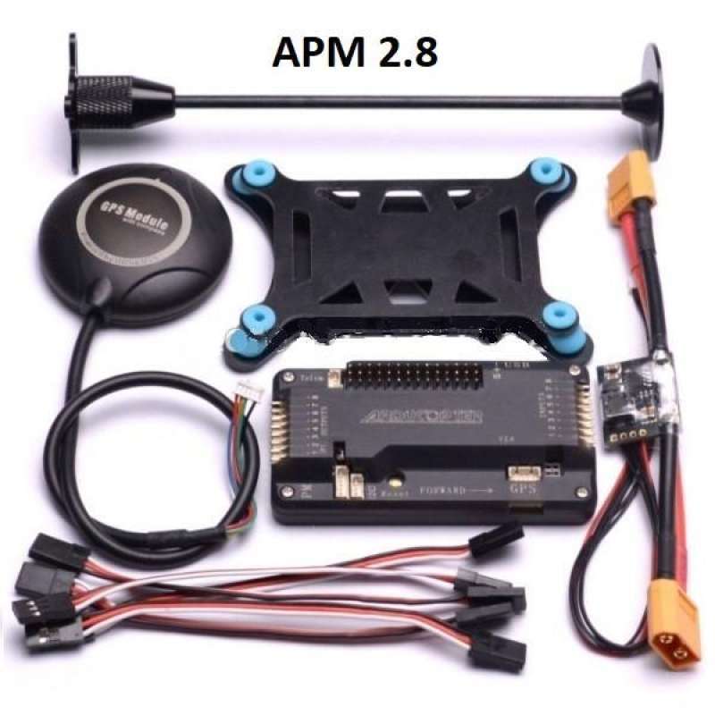 Jual APM 2.8 Arducopter Flight Controller Ublox M8N GPS Stand Damper Power - APM 2.8 BP di ...