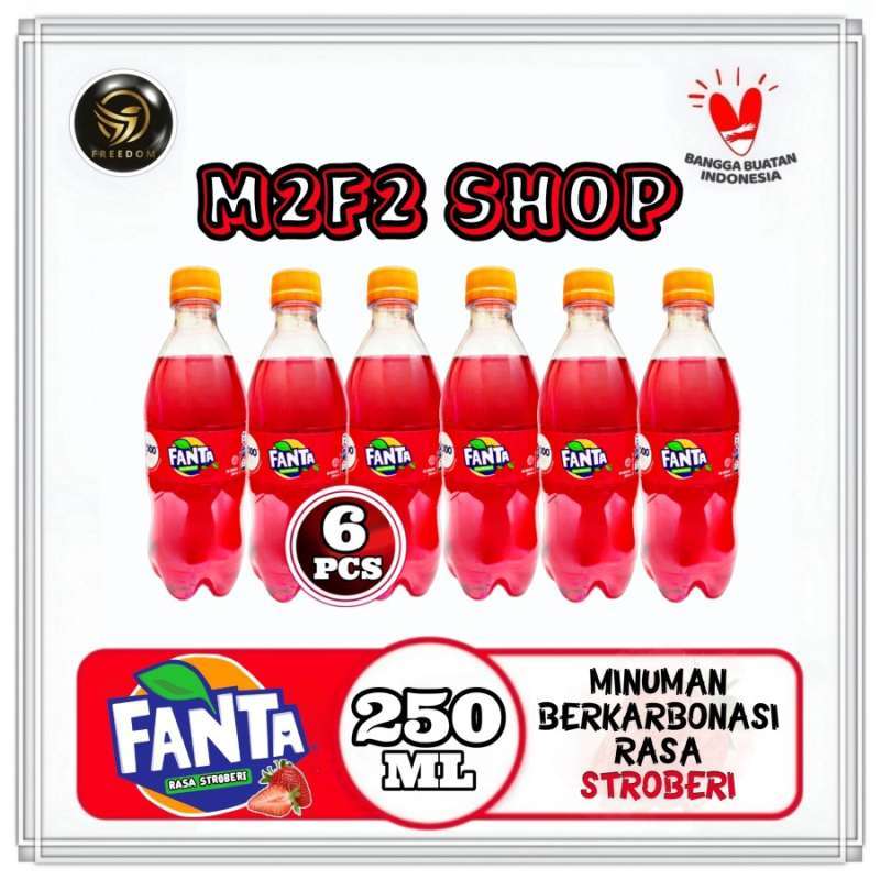 Promo Fanta Merah MInuman Bersoda Botol Plastik Pet - 250 ml (Kemasan 6 ...