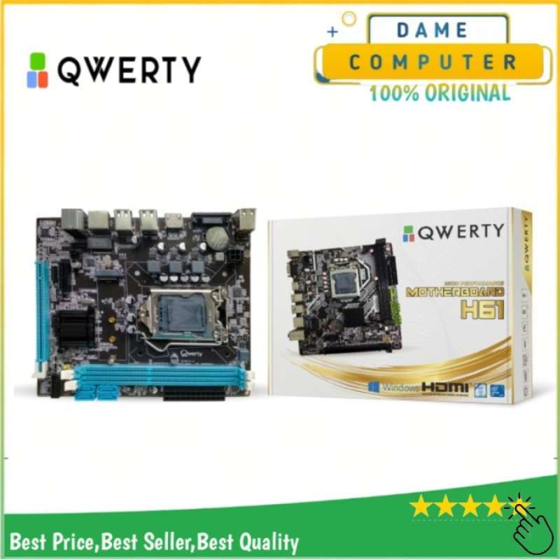 Promo Motherboard Qwerty H61 LGA 1155 NVME Diskon 23% di Seller Ulita ...