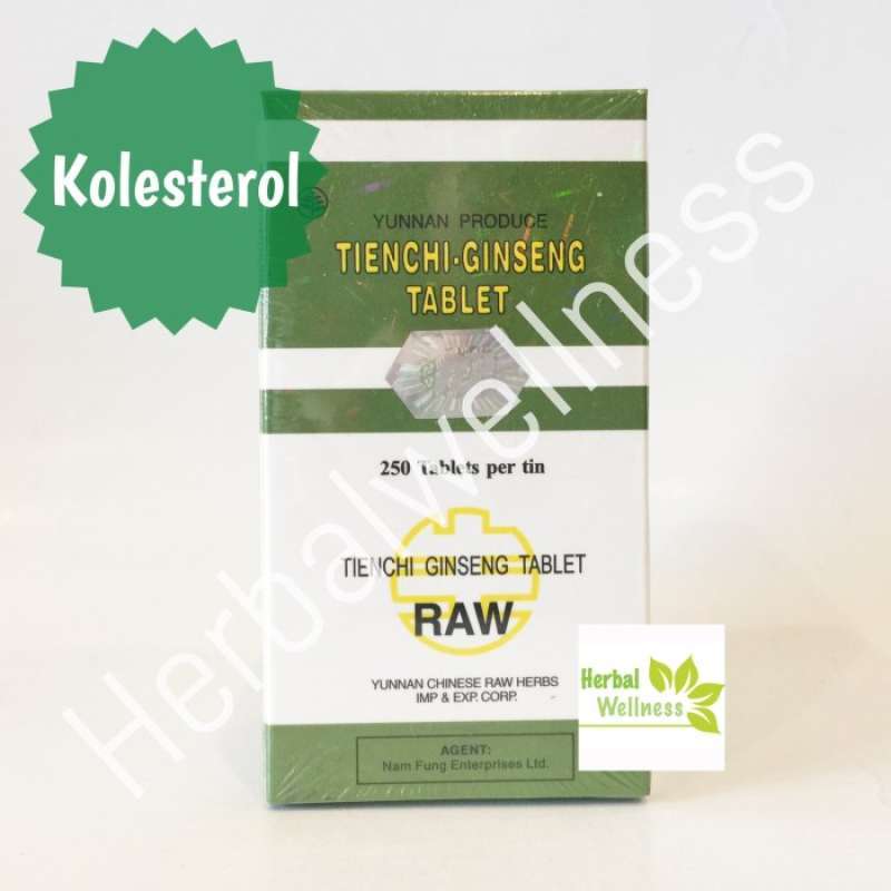 Promo TIENCHI GINSENG TABLET RAW (KOLESTEROL) 250 TABLETS Diskon 23% di ...