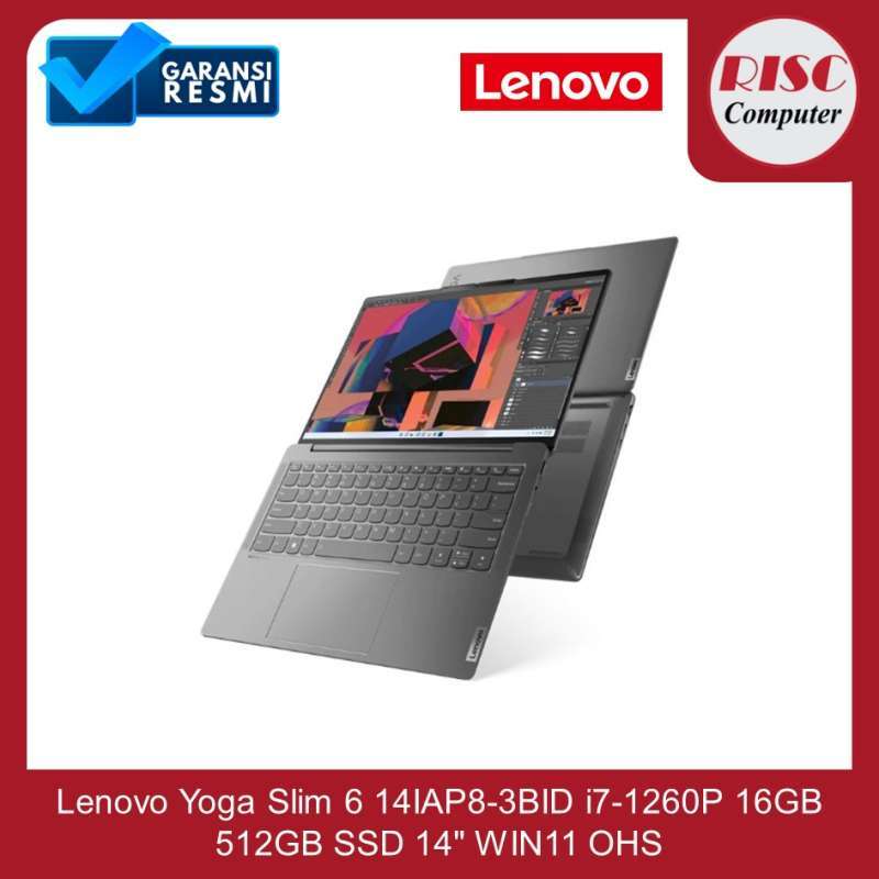 Jual Lenovo Yoga Slim 6 14IAP8-3BID i7-1260P 16GB 512GB SSD 14 WIN11 OHS di Seller Risc Computer ...