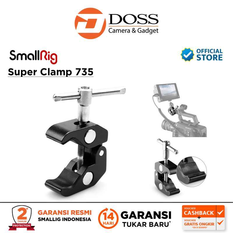 Jual SmallRig Super Clamp with 1/4 and 3/8 thread 735 di Seller Doss ...