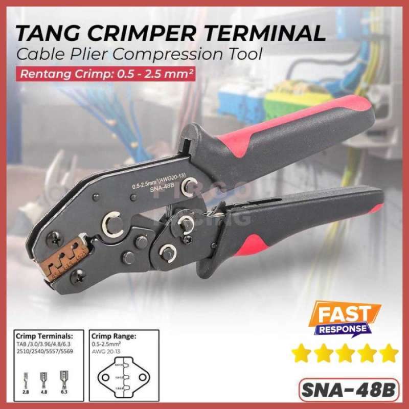 Promo Tang Crimping Kabel Terminal Cable Compression Tool Diskon 23% Di ...