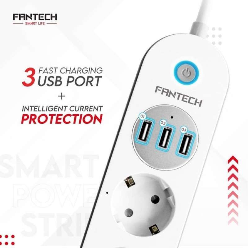 Promo FANTECH Smart Power Strip Stop Kontak WIFI - SPS0101 Diskon 23% di Seller Listrica Store ...
