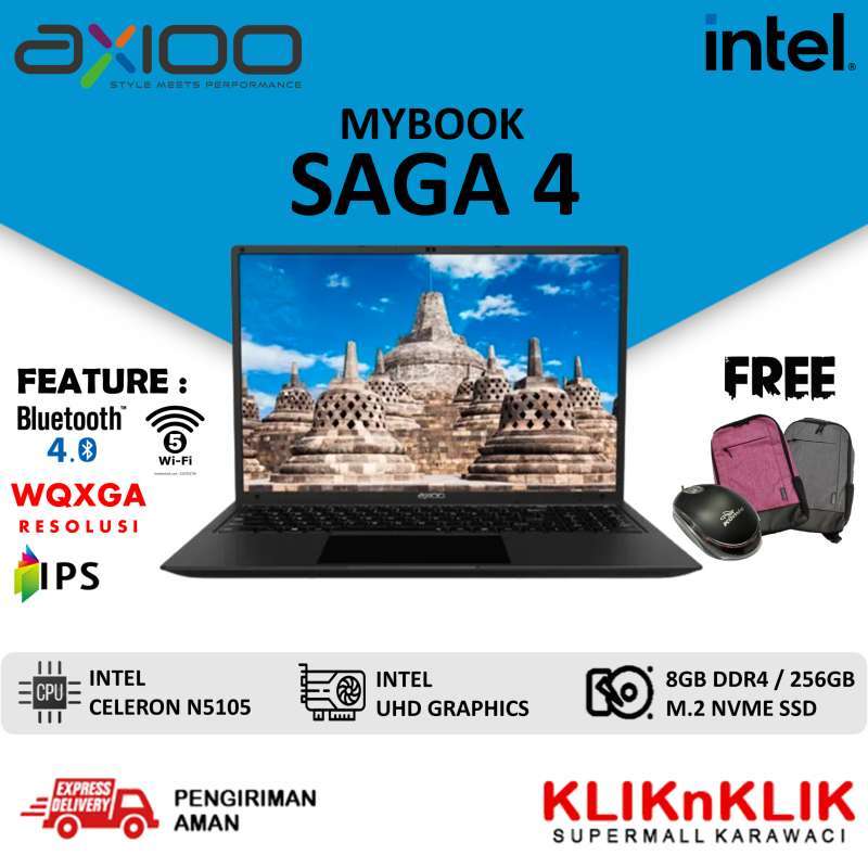Jual AXIOO MYBOOK SAGA 4 INTEL N5105 8GB 256GB SSD 16 WQXGA IPS WINDOWS ...