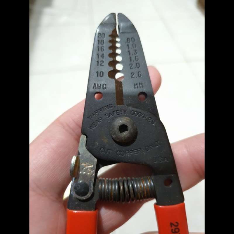 Promo Wire Stripper Pliers Proto J 297 Tang Kupas Kabel 10-20awg 0.8-2 ...