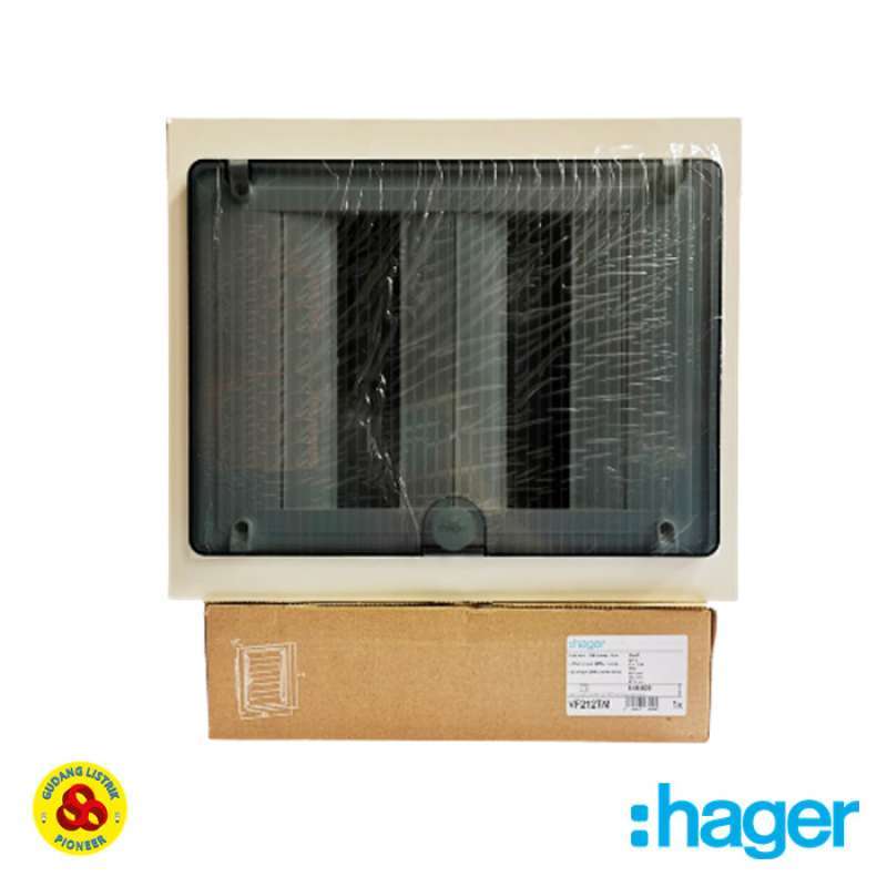 Promo Hager Box MCB 24 Group Inbow Tanam VF212TM Tutup Rata Transparant ...