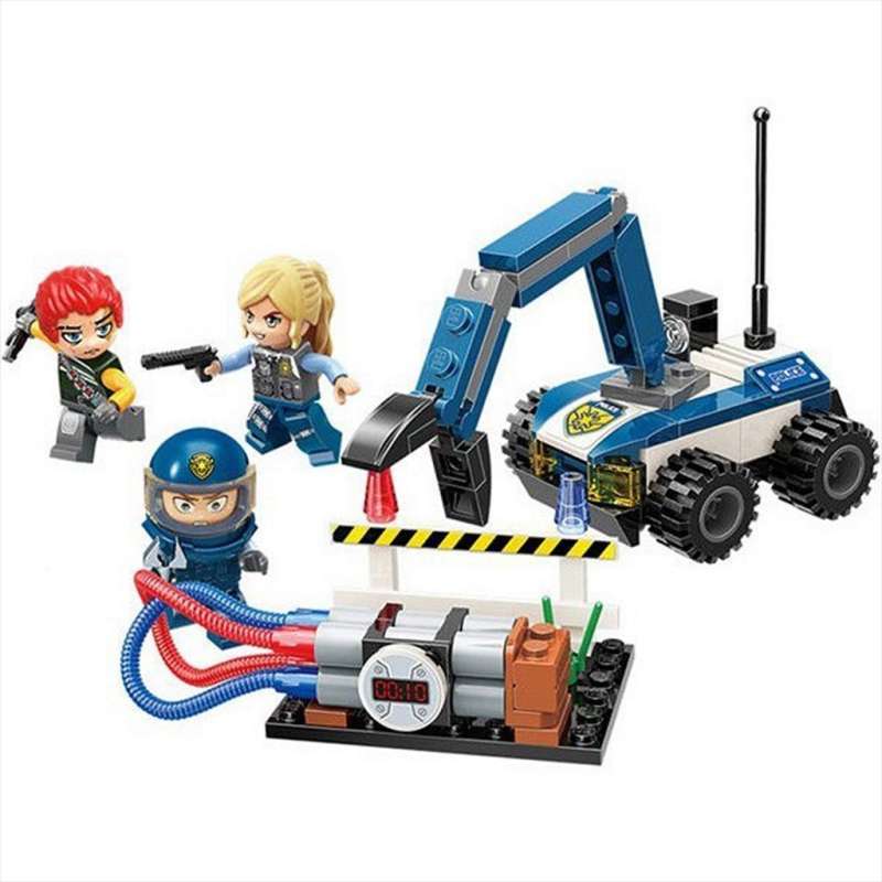 Promo Qman Minecity Disassemble Time Bomb Police Line 1932-2 Diskon 14% Di Seller Cupliss ...
