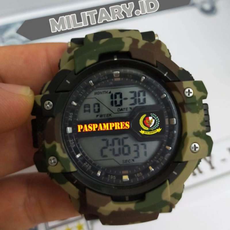 Promo JAM TANGAN ARMY MILITARY LOGO PASPAMPRES Diskon 23% di Seller ...