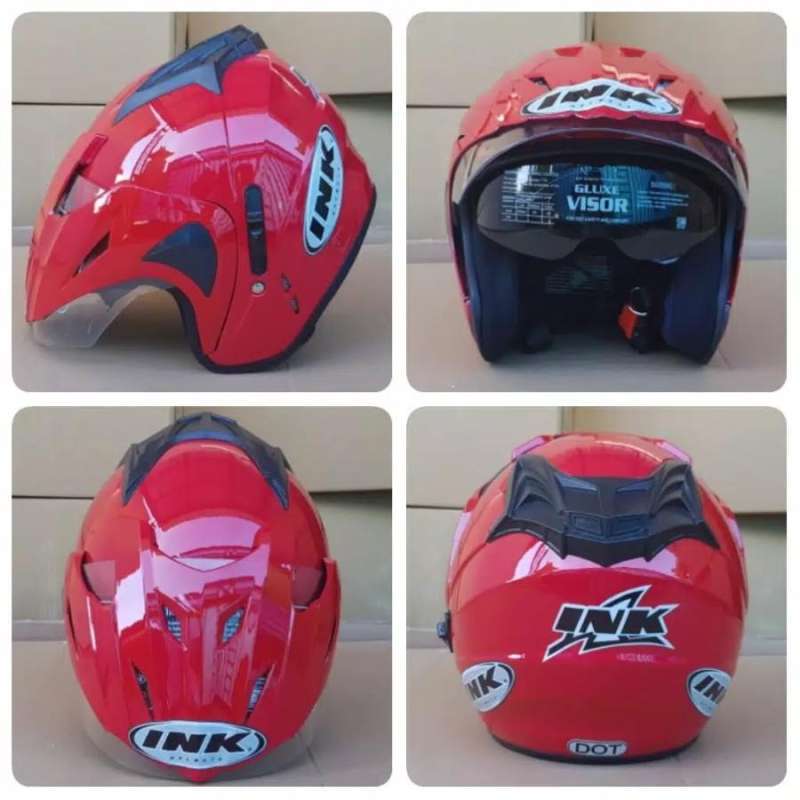 Jual Helm Ink Model Jp8. Free Packing Kardus Dan Stiker - Merah Muda Di ...