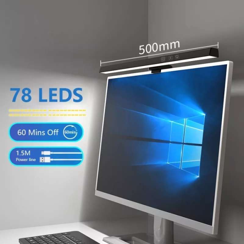 Promo Monitor Screen Hanging Light bar 50cm/ lampu led computer Diskon ...