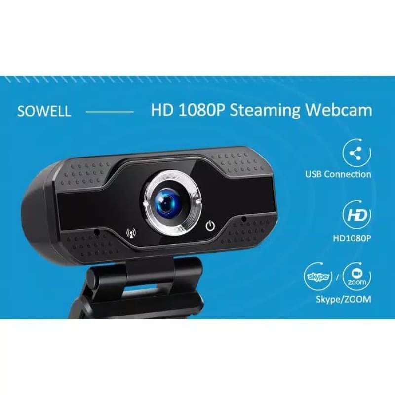 Promo Webcam 1080p Pc Camera With Microphone Live Streaming Zoom ...