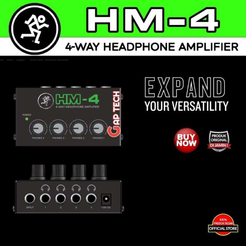 Promo Mackie Hm-4 / Hm 4 / Hm4 4-Way Headphone Amplifier Original ...