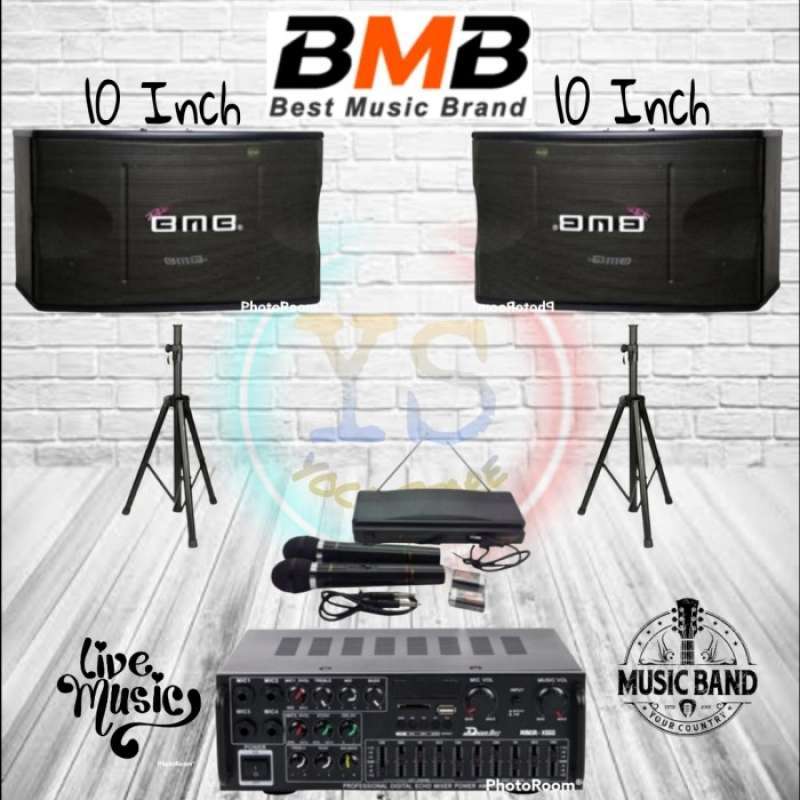 Promo Paket Sound System Karaoke Speaker Bmb 10 Inch Ampli Bluetooth ...