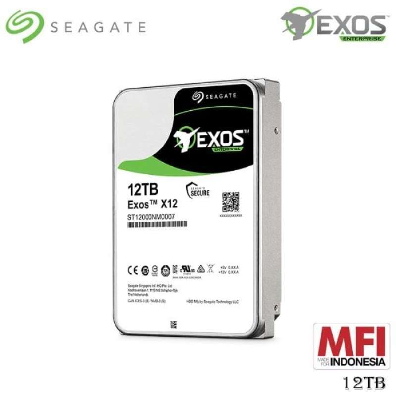 Jual Seagate EXOS X12 HDD / Hardisk Enterprise 12TB SATA 7200RPM di ...