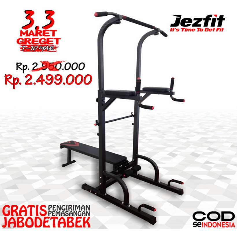 Promo NEW Pull up bar multi stasion BENCH PRESS ID-136 Alat gym ...