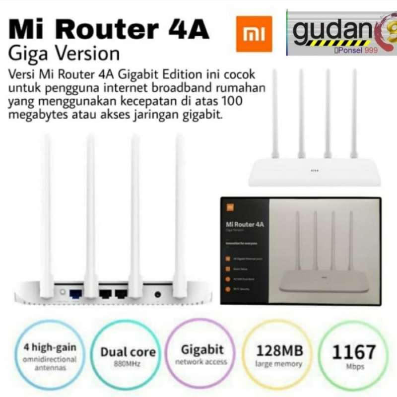 Promo Mi Wifi Router 4a Giga Version - Router Diskon 23% Di Seller Tikno Store - Kalibata, Kota ...