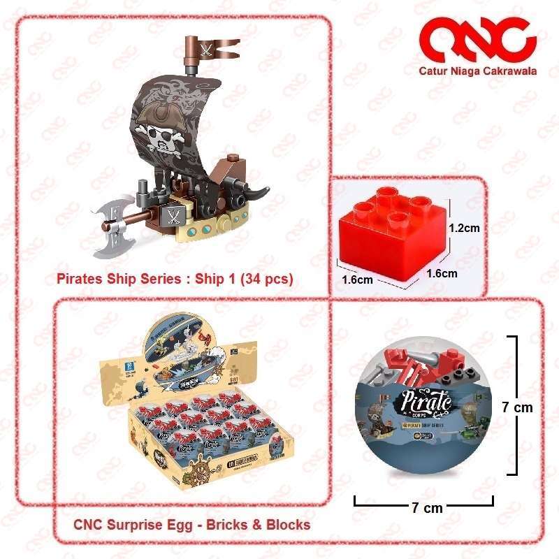 Jual Cnc Surprise Egg Bricks & Blocks - Pirates Of The Caribbean Series ...