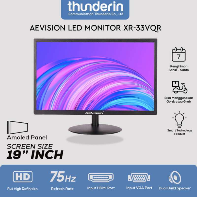 Promo Monitor LED Komputer 19 inch Aevision Diskon 23% di Seller Tikno ...