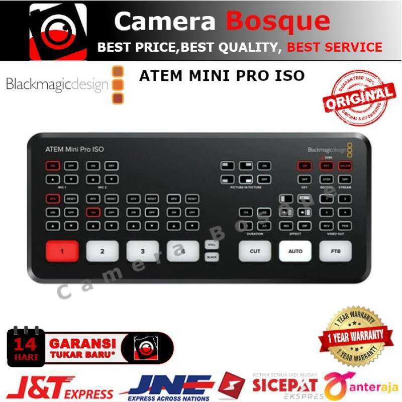 Promo Blackmagic Design ATEM MINI PRO ISO Video Live Stream Switcher ...