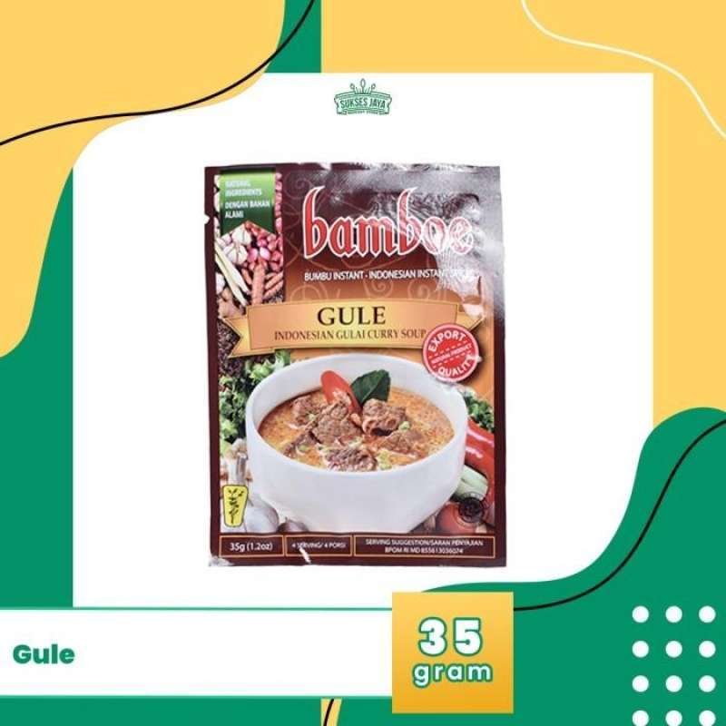 Jual Bumbu Masak Bumbu Gule Merek Bamboe 35 Gram di Seller Sukses Jaya ...