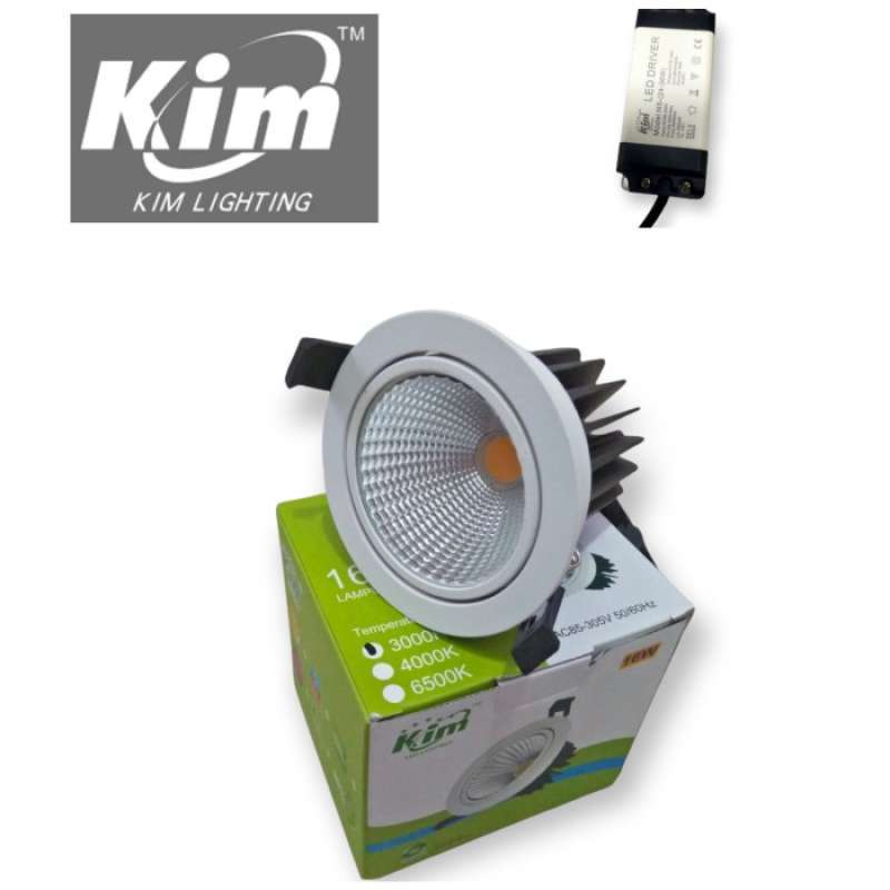 Promo KIM Downlight LED COB 16w 16 watt 16watt SpotLight Cieling Light ...