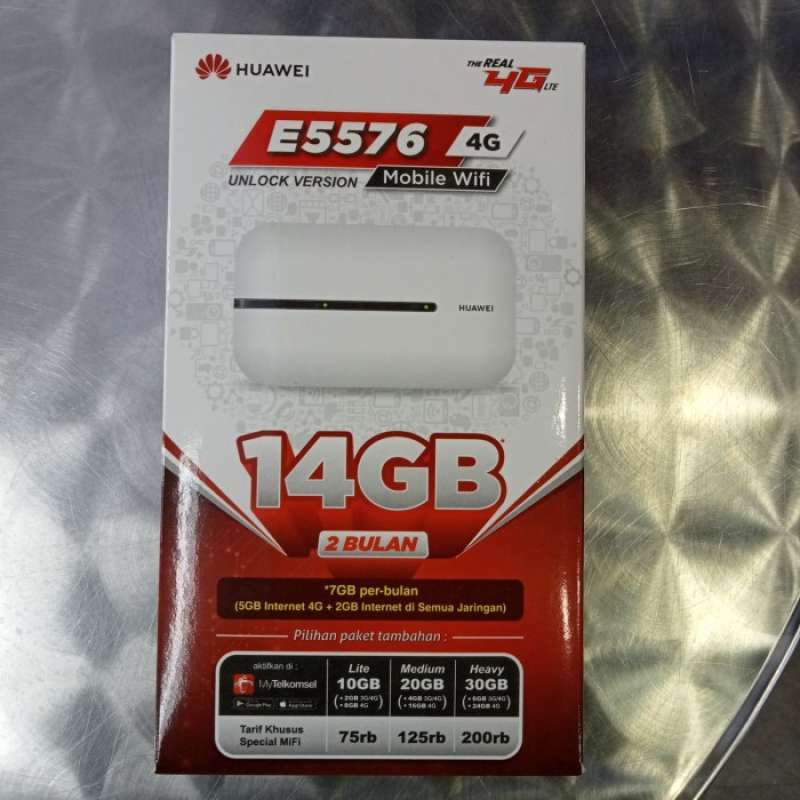 Promo Modem Mifi E5576 4g Lte Unlock Version Bonus Kuota 14gb 2bulan ...