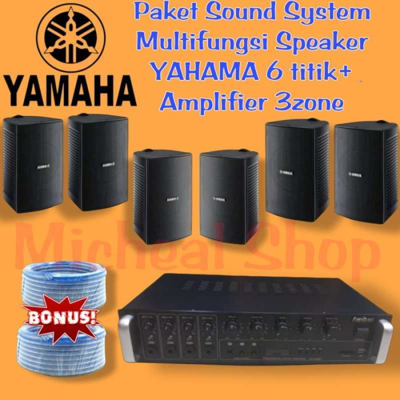 Jual PAKET SOUND SYSTEM RESTO CAFE SPEAKER YAMAHA VS 6 /6TITIK +AMPLI 3ZONE di Seller Focus ID ...