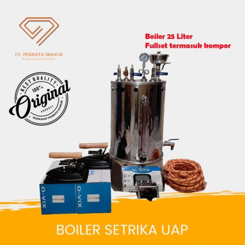 Jual SETRIKA UAP LAUNDRY BOILER GAS LENGKAP di Seller Saechul Toko - Tegal Parang, Kota Jakarta ...