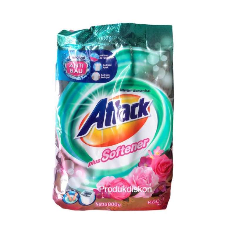 Promo Attack Deterjen Konsentrat Plus Softener 750gr Diskon 23% di ...