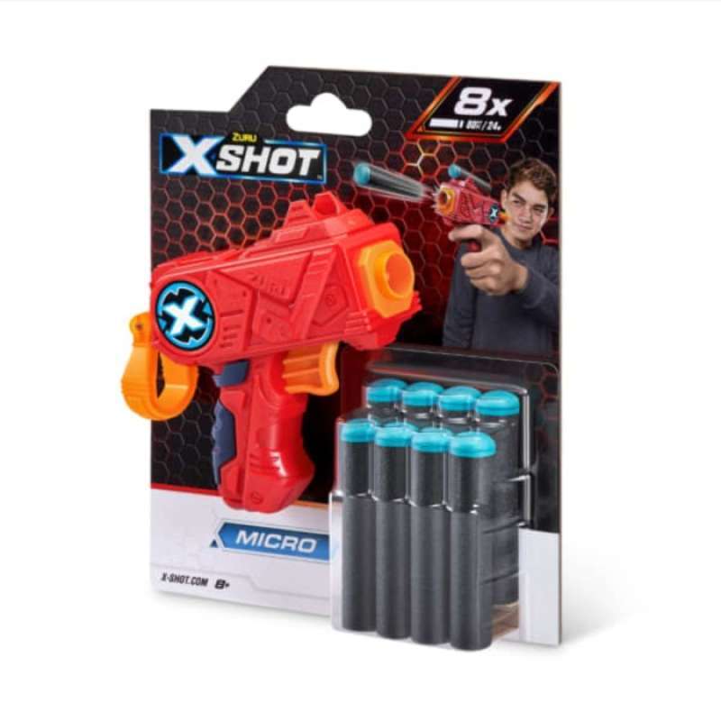 Promo Zuru XShot Excel Red Micro Blaster - Mainan Tembakan Pistol Dart ...