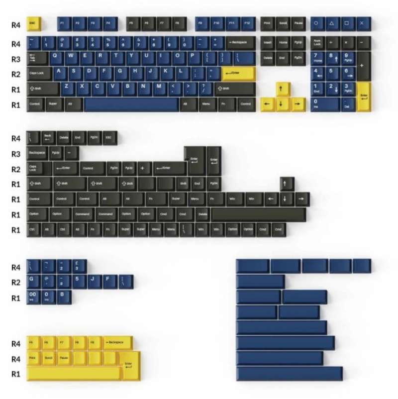 Promo Keychron Cherry Profile Double-Shot PBT Full Set Keycaps ...