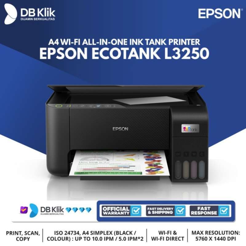 Jual Printer Epson Ecotank L3250 A4 All In One-epson L3250 Ink Tank ...