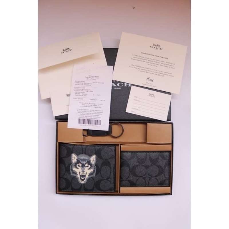 Jual (ORIGINAL) COACH Wallet Pria Wolf / Dompet Coach Pria Original di ...