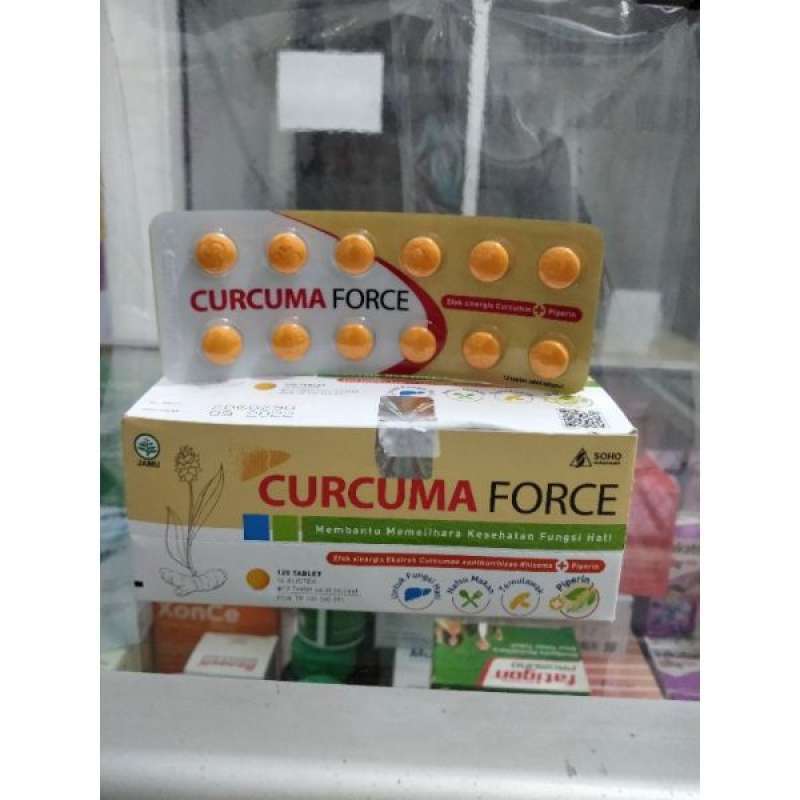 Jual Curcuma Force, 1 Strip Isi 12 Tablet, Suplemen Hati, Imun, Dan ...